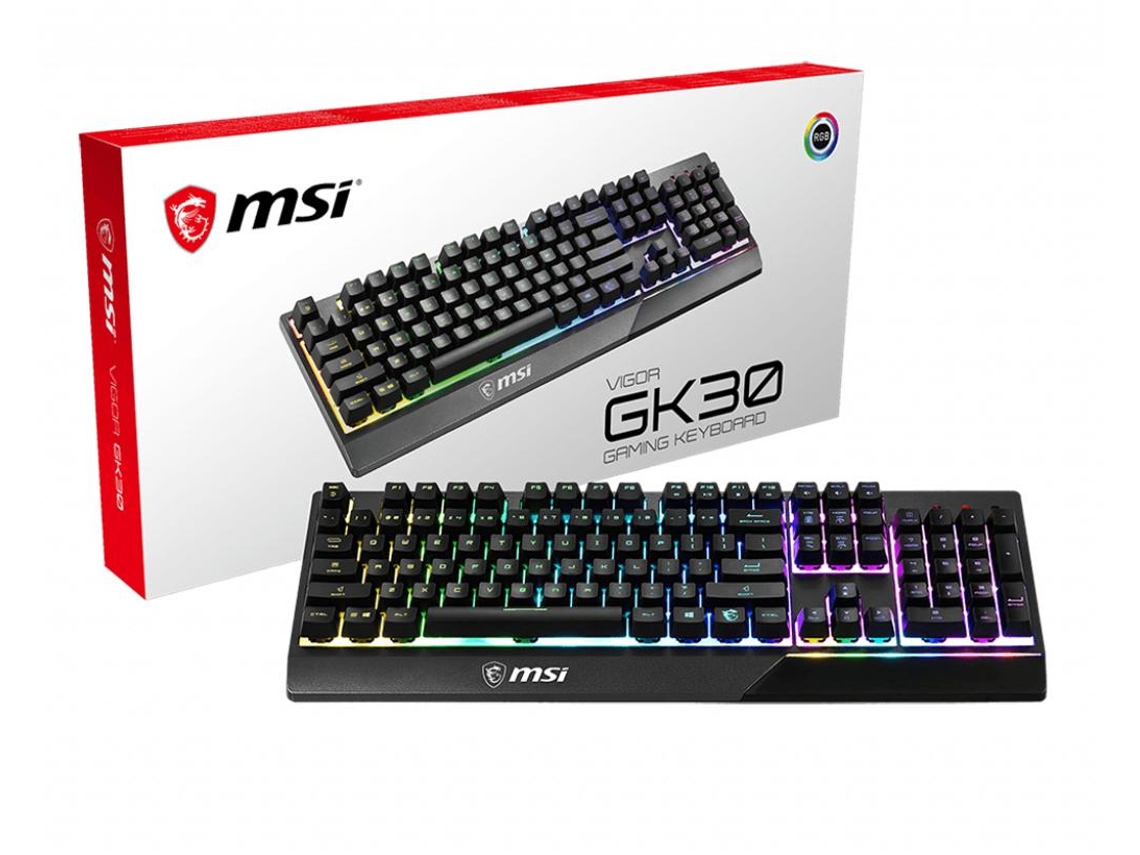 Msi Vigor Gk30 Teclado Usb Qwerty Espanhol Preto | Worten.pt