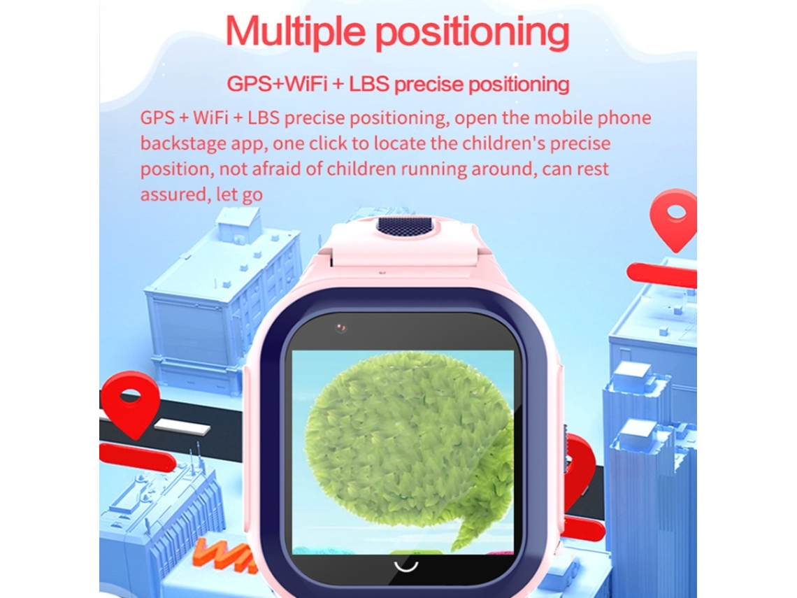 Smartwatch DF70 1,4'' 4G GPS + WIFI + LBS Posicionando crianças ...