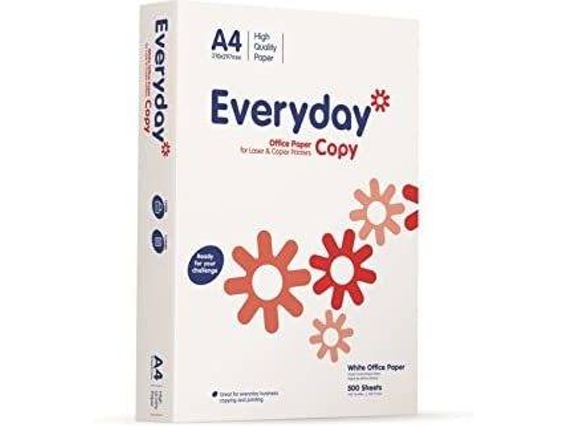 Resma de Papel EVERYDAY Copy A4 75 g | Worten.pt