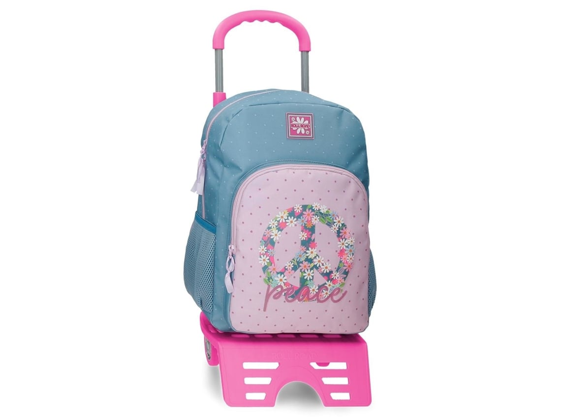 Mochila Escolar ROLL ROAD Peace com Trolley 40cm | Worten.pt
