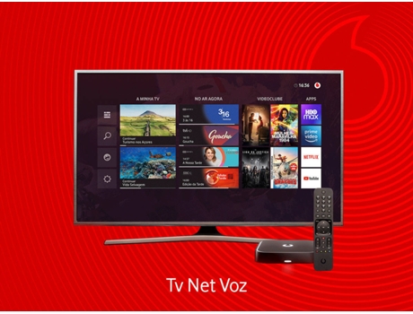 Pacote TV VODAFONE Fibra 3 Gold VBox 4K (140 Canais - 200 Mbps) | Worten.pt