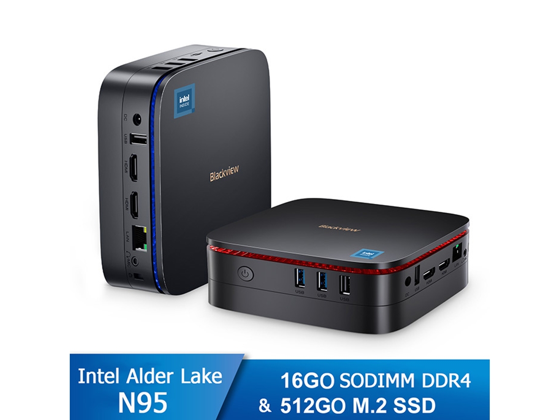 Mini Pc BLACKVIEW Mp60 Intel Alder Lake N95 Ram:16 Gb 1 Tb Ssd Home ...