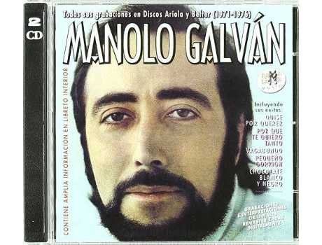 CD Manolo Galván - Todas Sus Grabaciones en Discos Acción / Todas Sus ...