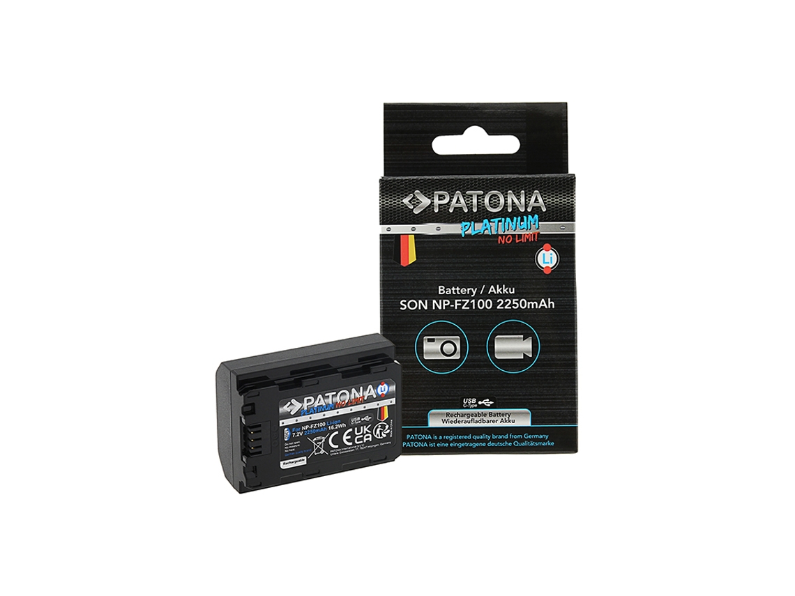 Bateria PATONA Platinum para Sony Np-Fz100 2250Mah | Worten.pt