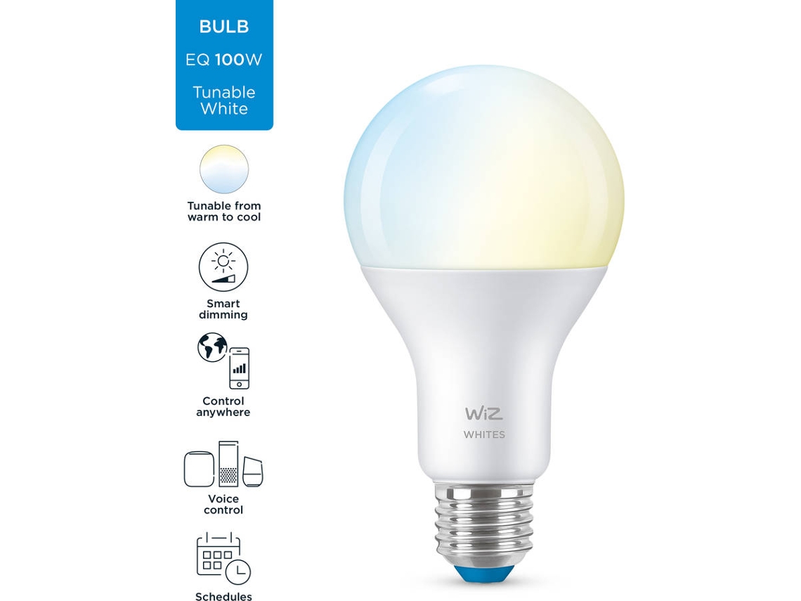 Lâmpada WIZ Wi-Fi BLE 100W A67 E27 TW | Worten.pt