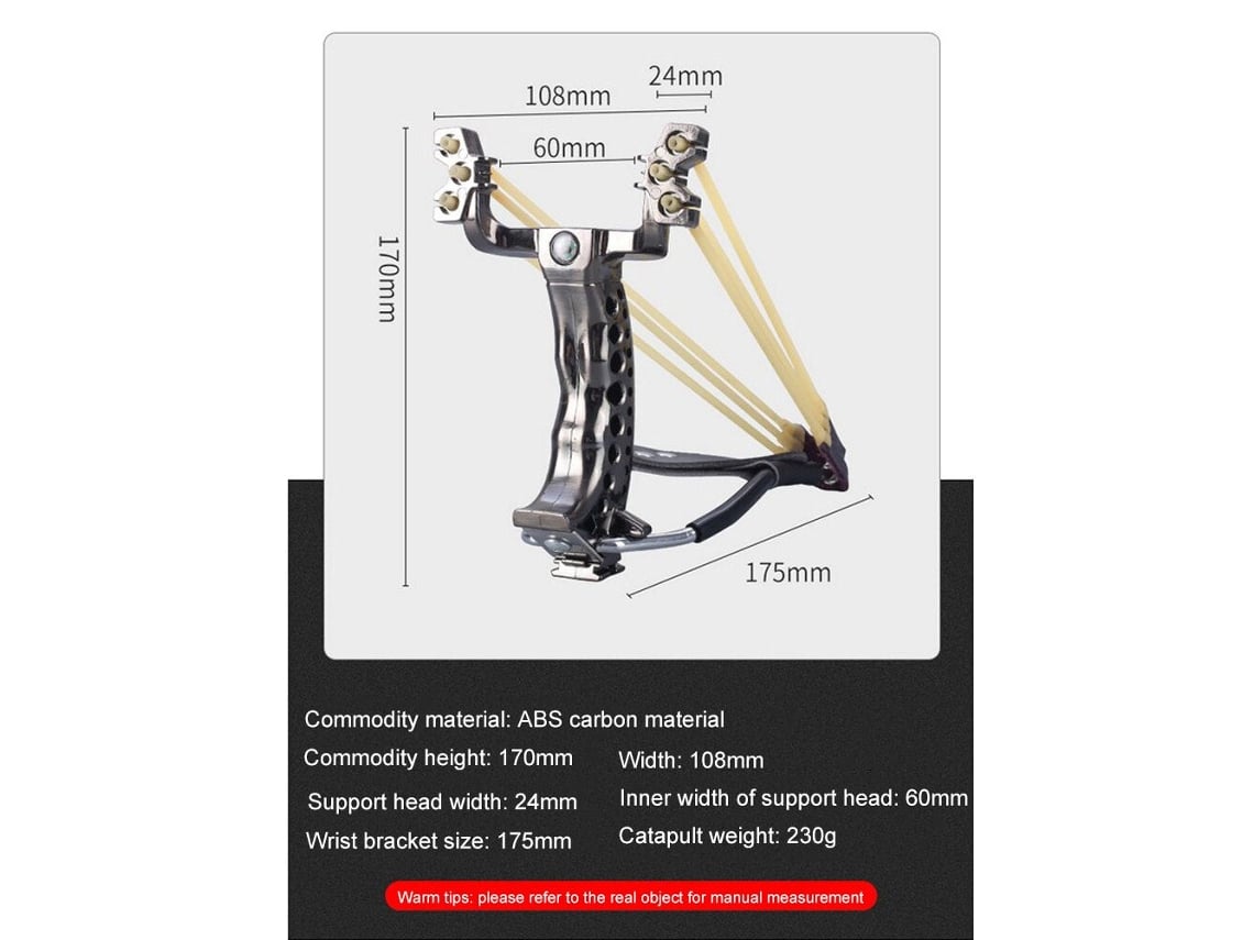 Poderoso Estilingue de Caça com Elástico[Bolsa de Estilingue] | Worten.pt