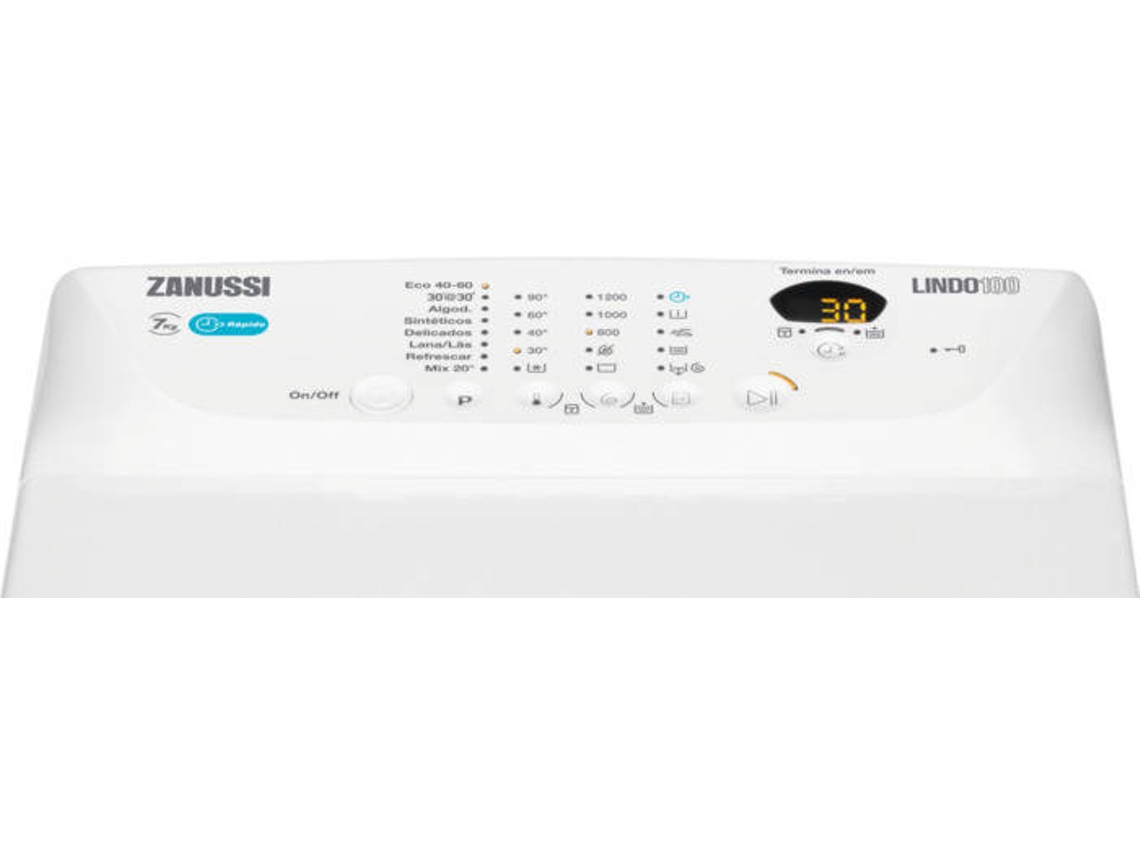 Máquina de Lavar Roupa ZANUSSI ZWQ71265CI (7 kg - 1200 rpm - Branco) | Worten.pt
