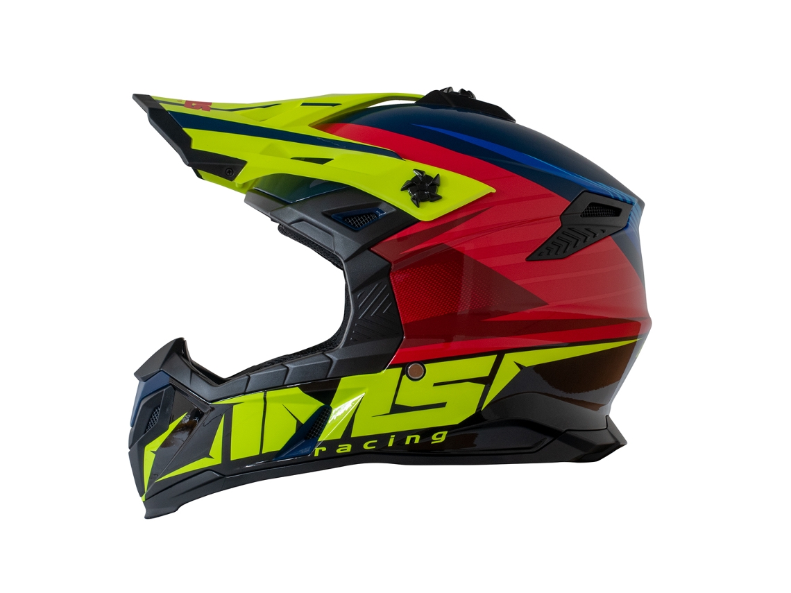 Capacete IMS Motocross Sprint 22 UX-20 Vermelho Amarelo (S) | Worten.pt