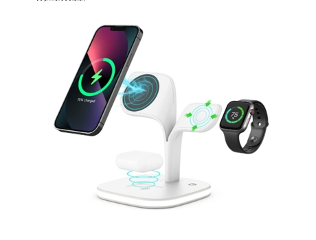 Suporte Carregador Ydcy Sbc221011 Magsafe Iphone 14/13/12/Pro/Pro Max/Mini Branco | Worten.pt