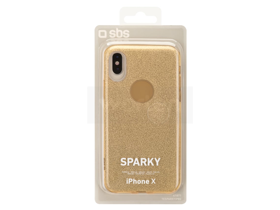 Capa SBS Sparky iPhone X, XS Dourado | Worten.pt
