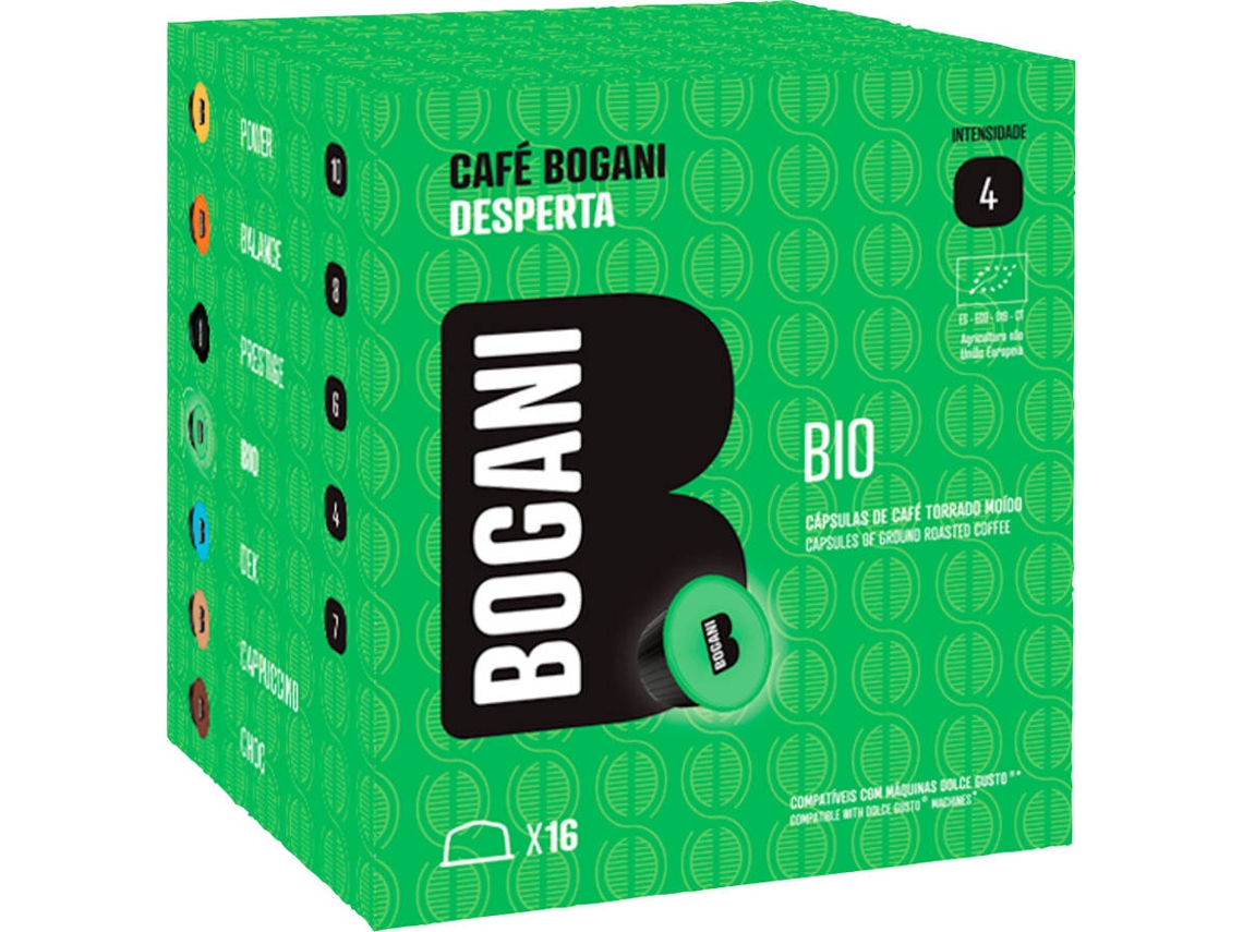 Café BOGANI Bio em Cápsulas (Máq. Dolce Gusto - 16 Cápsulas) | Worten.pt