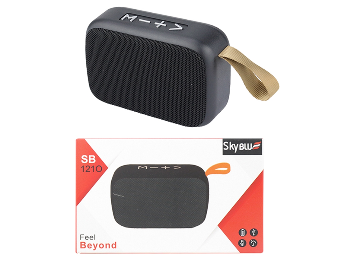 Coluna Wireless Portátil Pequena e Prática S/ Fio com Pega Skyblue Sb ...