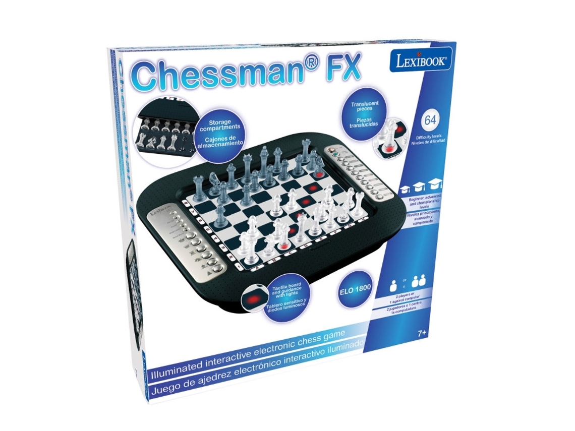 Jogo de Xadrez LEXIBOOK Chessman® Fx Electronic (Idade Mínima ...