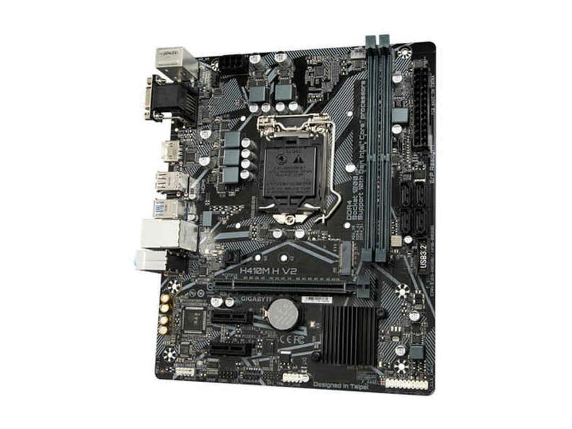 Motherboard GIGABYTE H410M H V2 Matx (Socket LGA1200 - Intel H410 - ATX ...