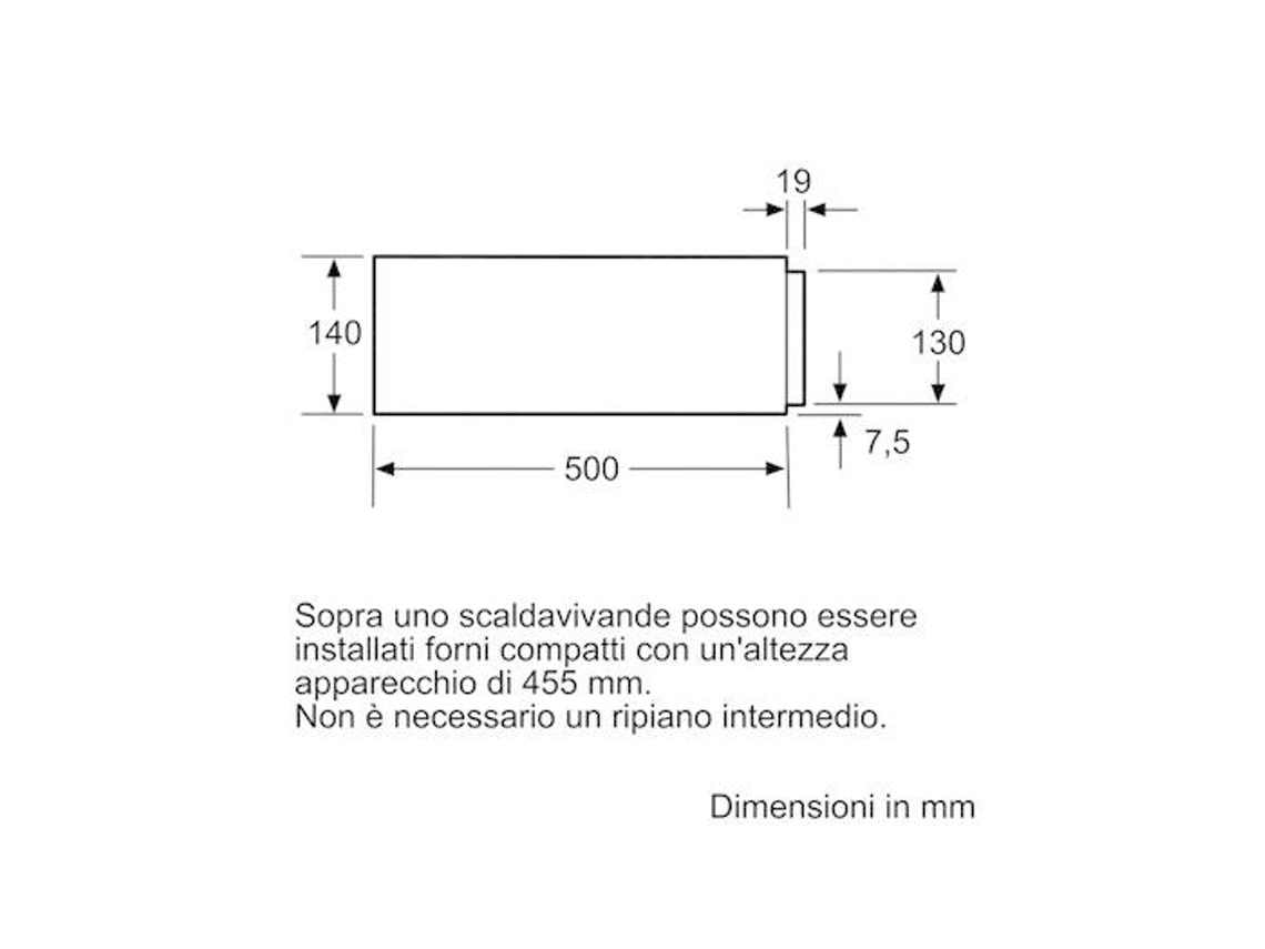Gaveta de Aquecimento SIEMENS Bi630Ens1 21 L Preto Inox | Worten.pt