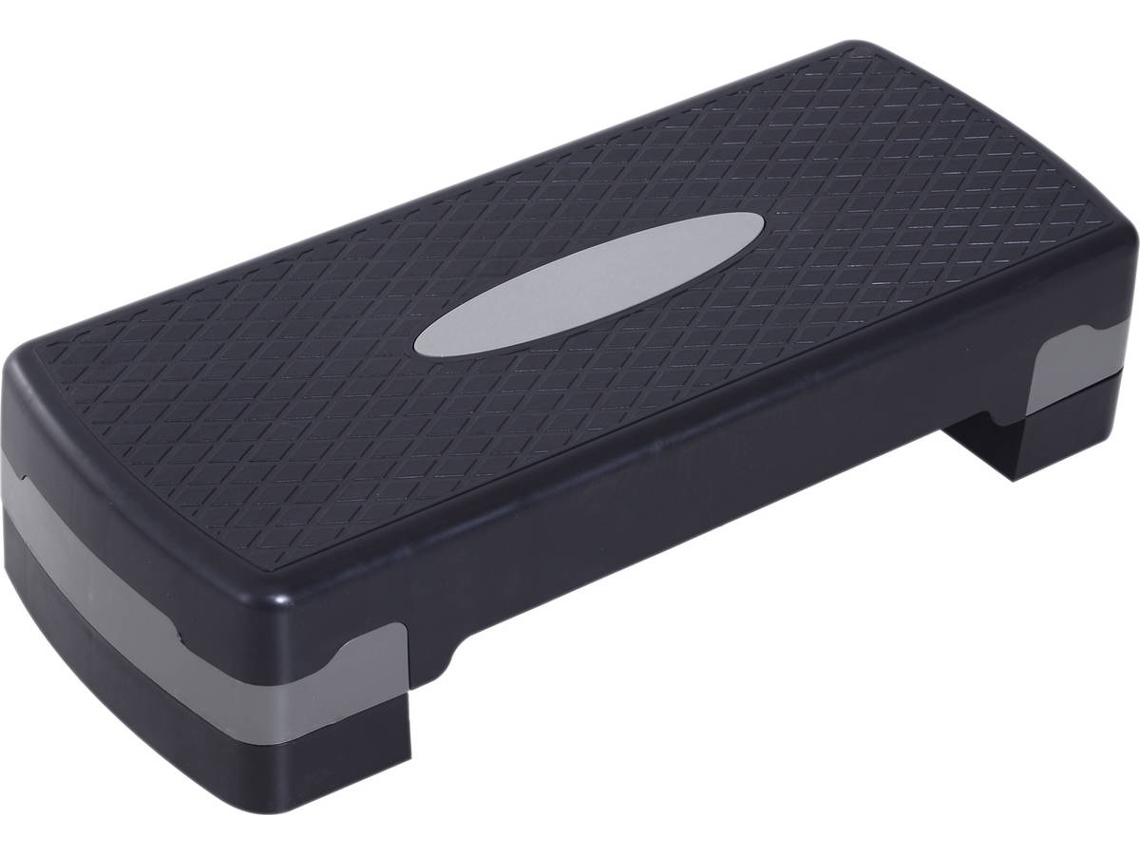 Step para Exercício Plástico Preto e cinza 68x29x10-15cm HOMCOM | Worten.pt