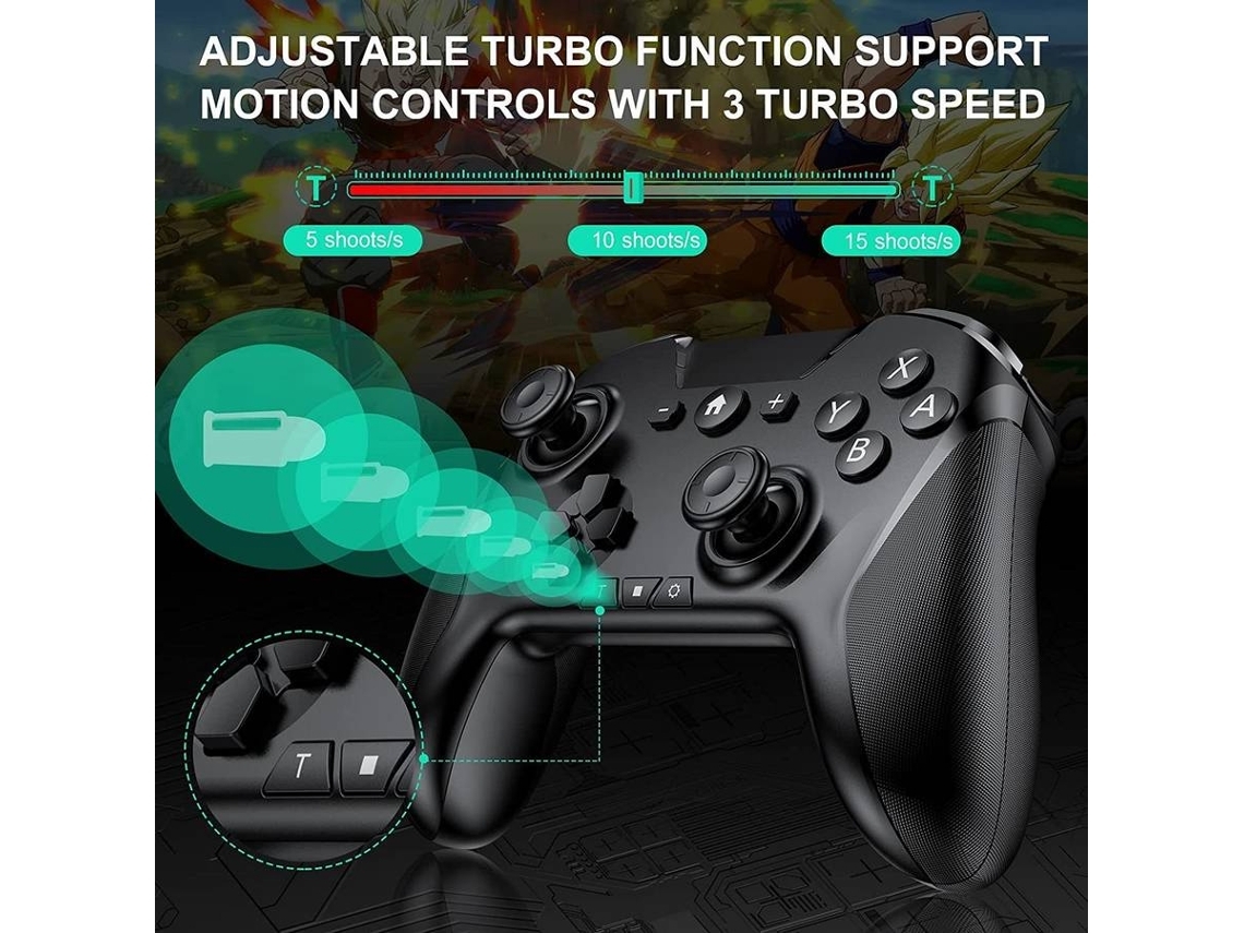 Comando Nintendo Switch Lite ENZONS (Wireless - Preto) | Worten.pt