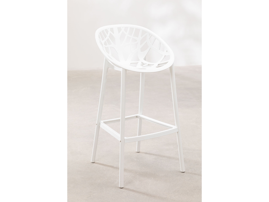 Banco Alto SKLUM Ores (Branco - Polipropileno - 88 cm - 98 x 51 cm - 52 ...