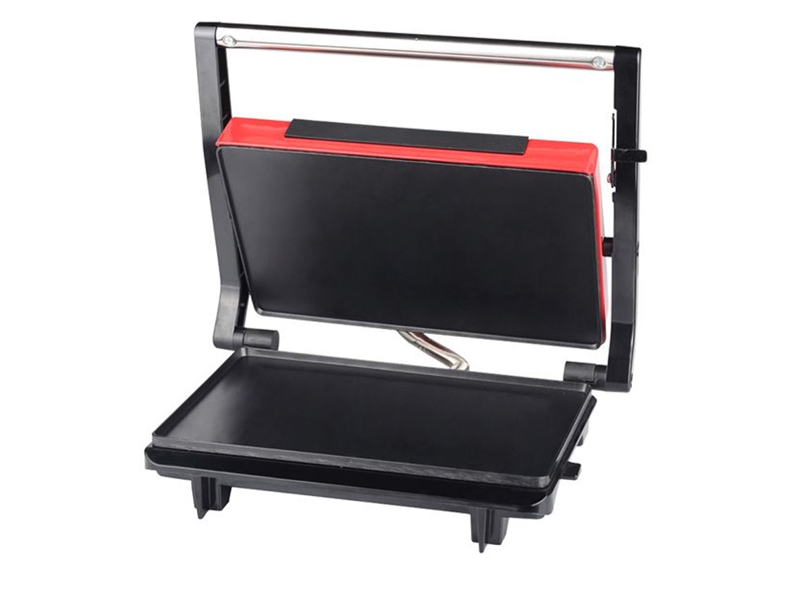Sanduicheira MUVIP Inox Placa Lisa 750W Vermelho | Worten.pt