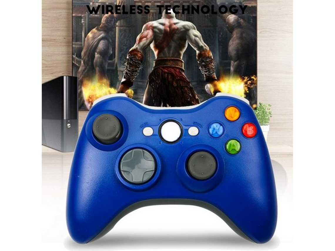 Comando Xbox 360 KINSI Kinsi Dualshock (Wireless - Azul) | Worten.pt