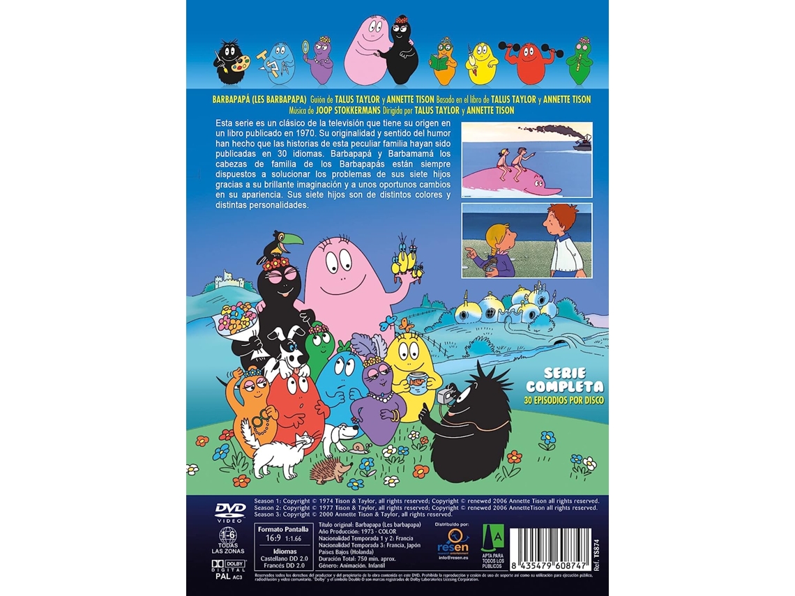 DVD Les Barbapapa 1973 / Barbapapa Serie Completa | Worten.pt