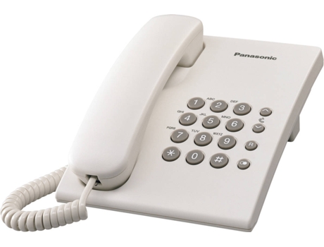 Telefone PANASONIC KX-TS500 EXW Branco | Worten.pt