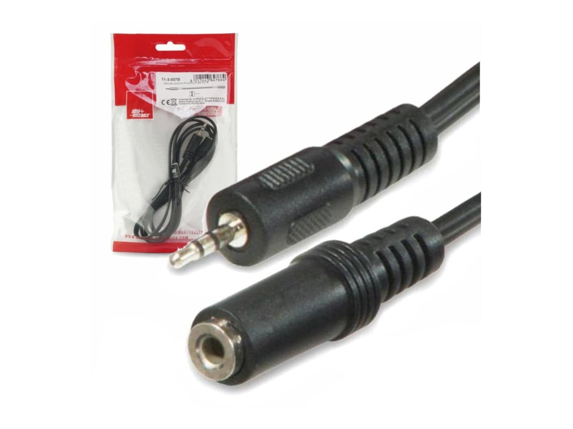 Cabo Jack 3.5Mm Macho / Jack 3.5Mm Fêmea 1.5M St | Worten.pt