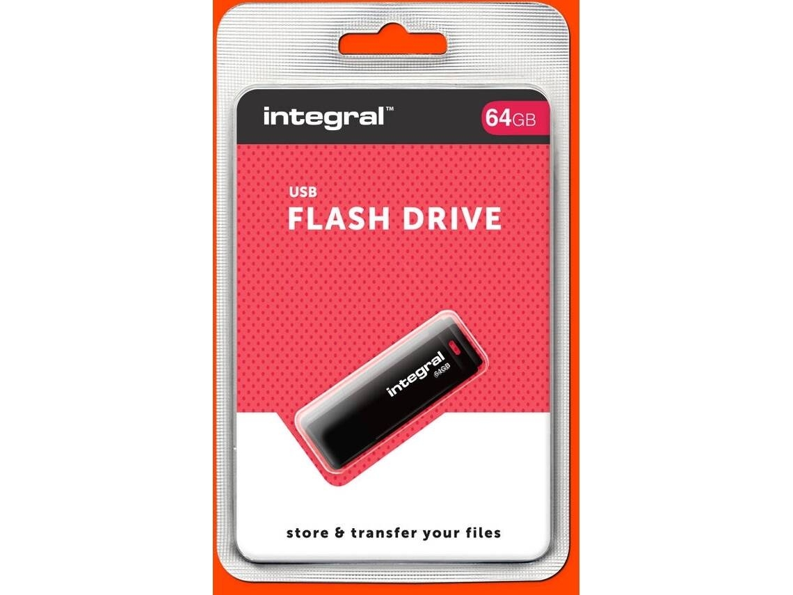 Pen USB INTEGRAL INFD64GBBLK (64 GB - USB 2.0) | Worten.pt