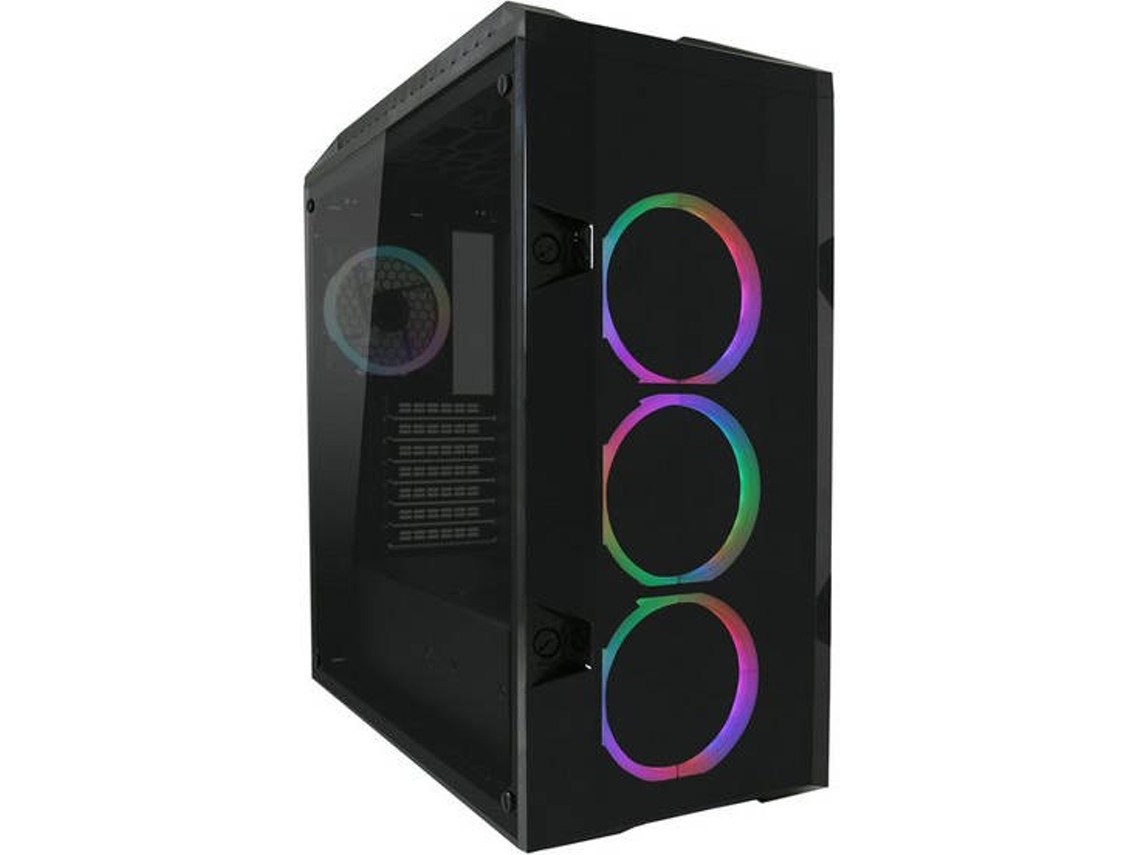 Caixa PC LC-POWER 998B (ATX Mid Tower - Preto) | Worten.pt
