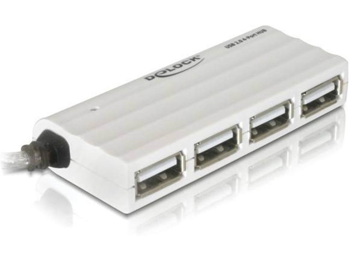 Hub DELOCK USB 2.0 external 4-port HUB | Worten.pt