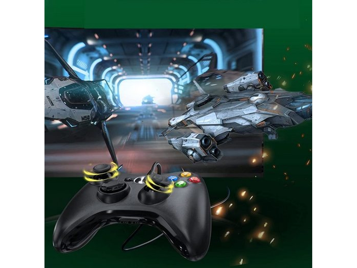 Comando Xbox 360 KINSI Kinsi Dualshock Preto | Worten.pt