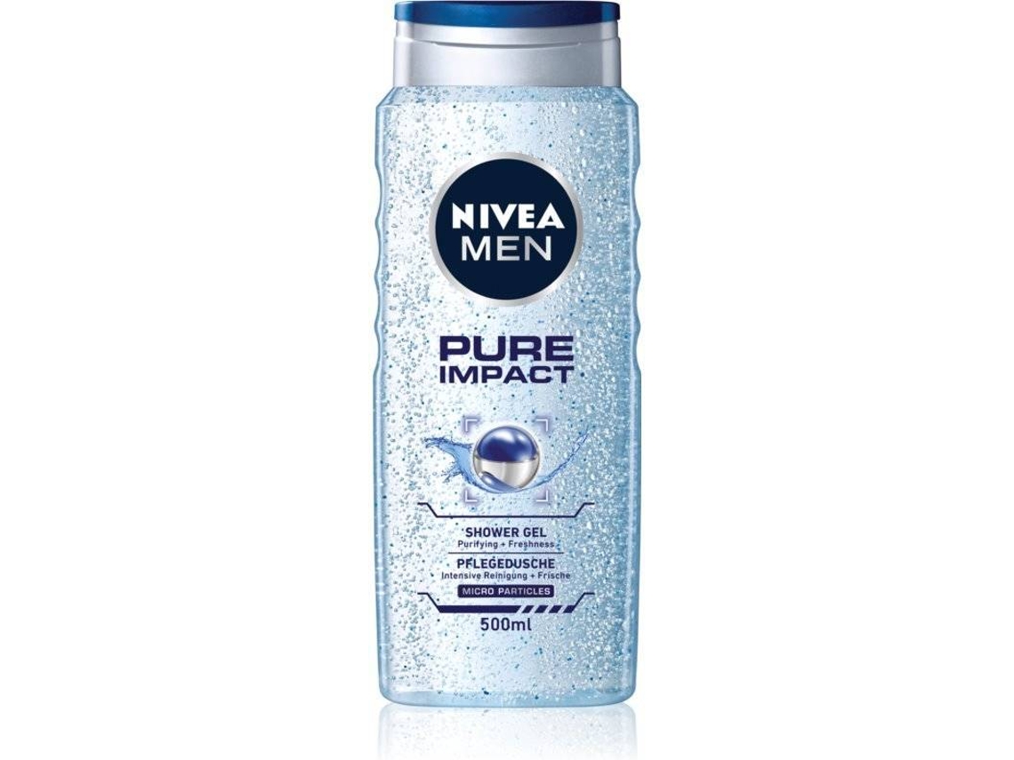 Gel de Banho NIVEA Men Pure Impact Body Wash (500ml) | Worten.pt