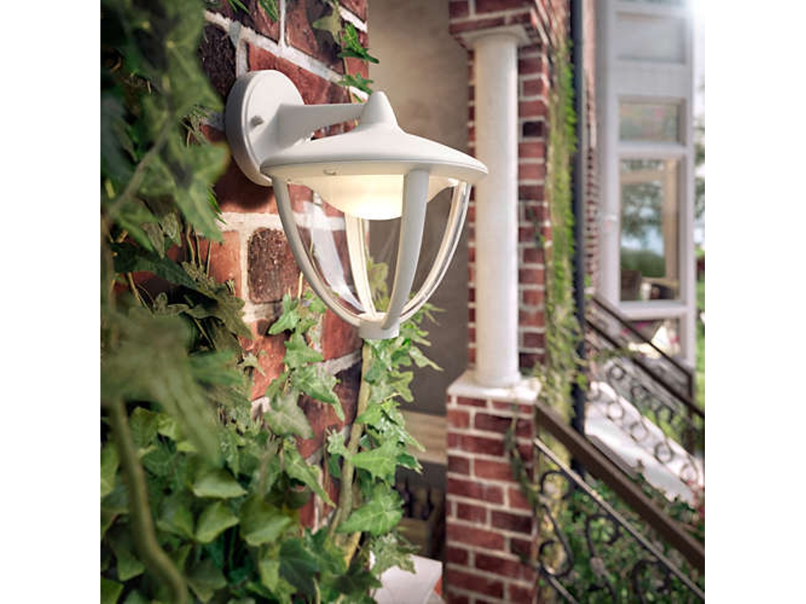 Candeeiro Exterior de Parede PHILIPS Robin Down Branco | Worten.pt