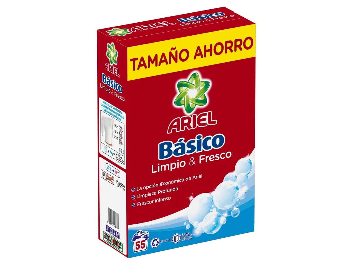 Detergente ARIEL Básico 55 Doses | Worten.pt