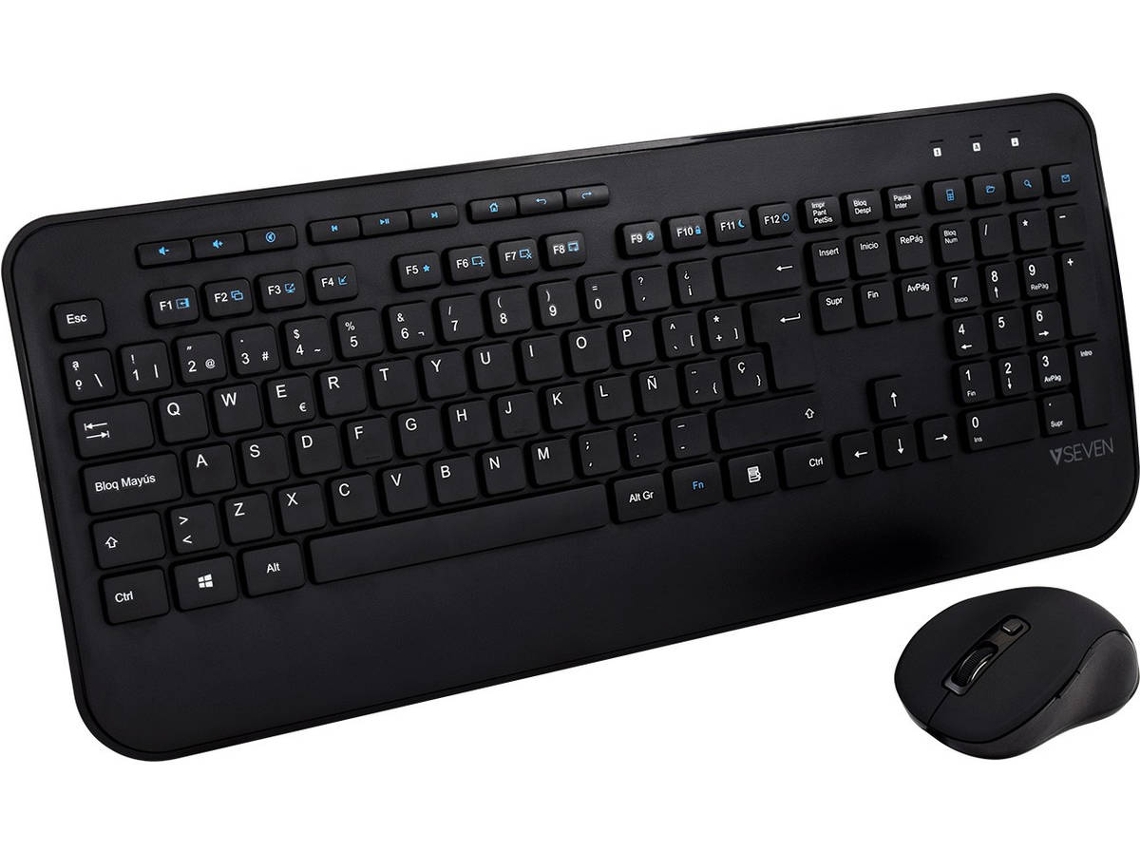 Teclado V7 CKW300ES Full Size Qwerty (Espanhol) Preto | Worten.pt