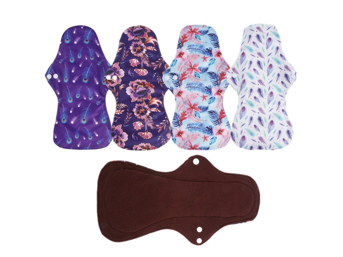 Absorventes higiênicos reutilizáveis de fibra de bambu orgânico ...