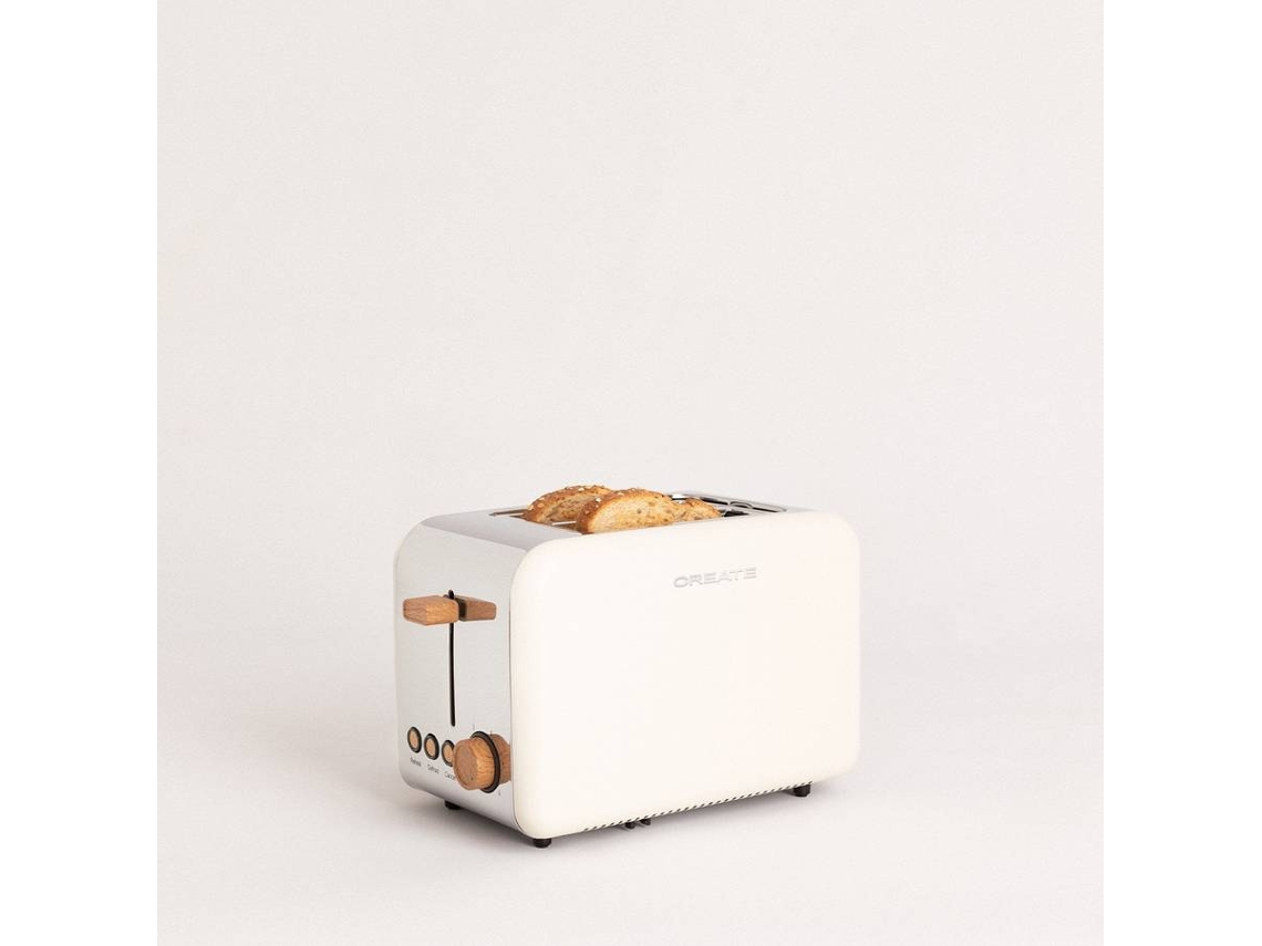 Torradeira CREATE Toast Retro (850 W - Branco Off) | Worten.pt