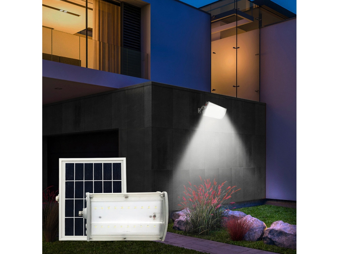 Refletor Led de luz solar 1000 Lumen sensor crepuscular e movimento Zambot | Worten.pt