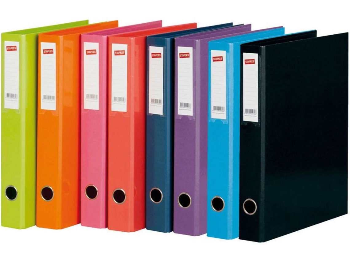 Dossier STAPLES Lombada Estreita Lisa 45 mm A4 (Roxo) | Worten.pt