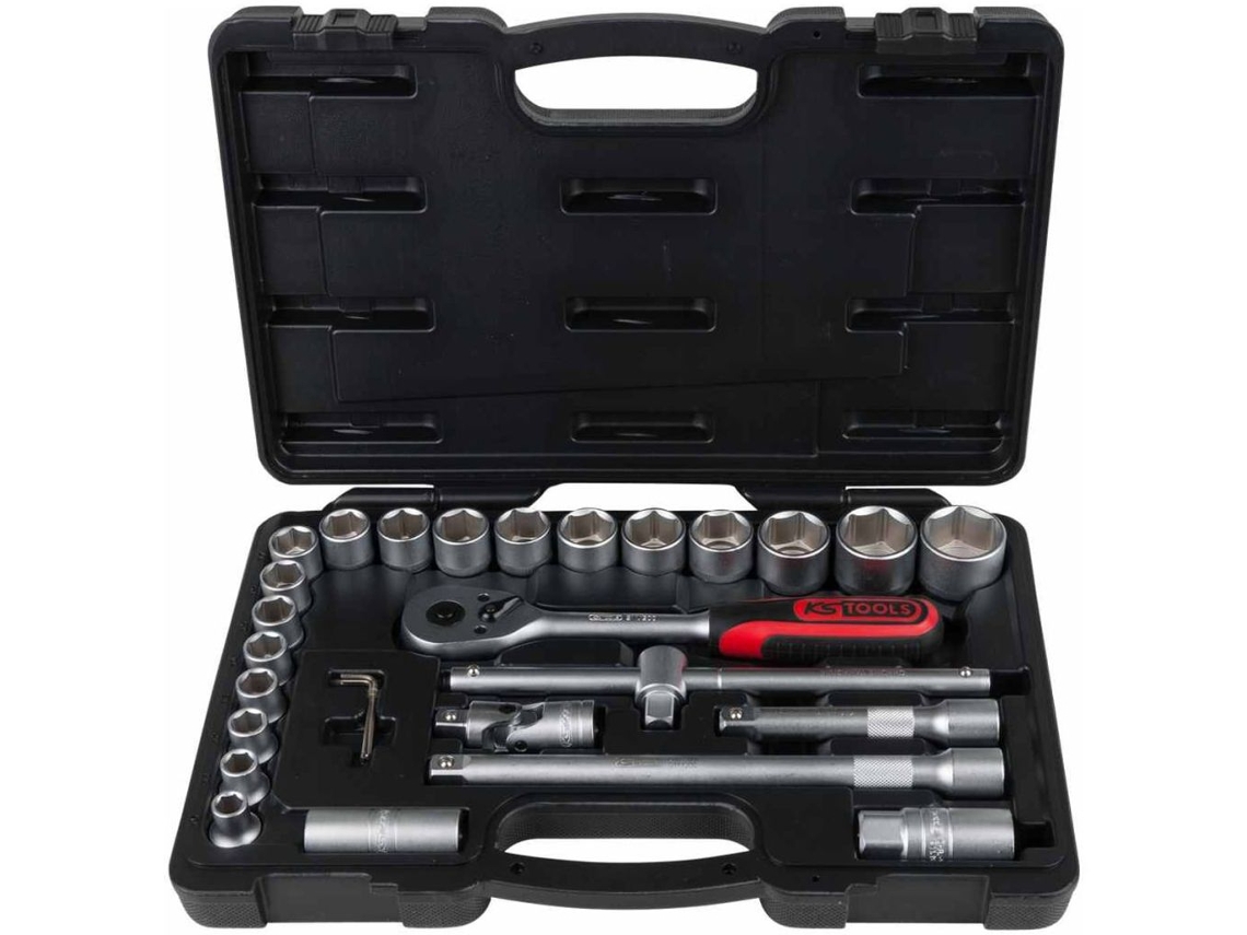 KS Tools 418245 CLASSIC 28 Piece Ratchet Spanner and Socket Set 1/2 ...