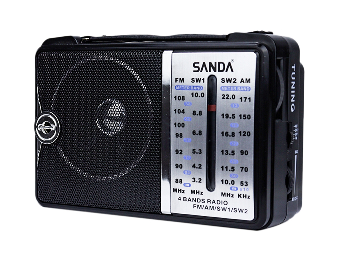Rádio Fm/Am/Sw 1-2 SANDA Sd-4013 Preto | Worten.pt