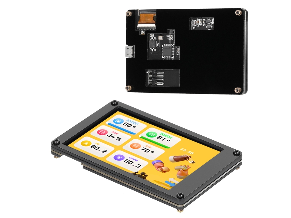 3.5 Polegada Ips Monitor Lcd Computadores Monitor Cpu Gpu Monitoramento ...