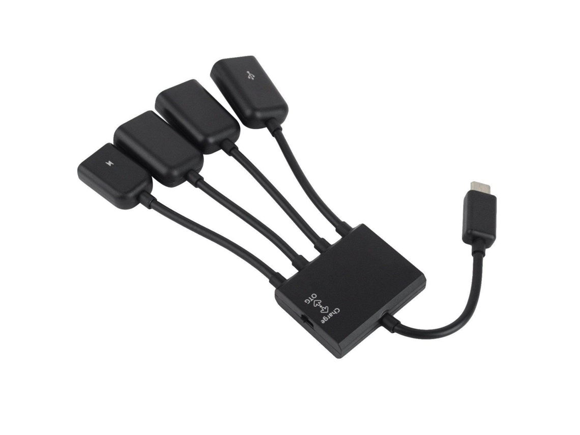 Cabo Micro Multi4you USB OTG Charge HUB com 3 Portas USB | Worten.pt