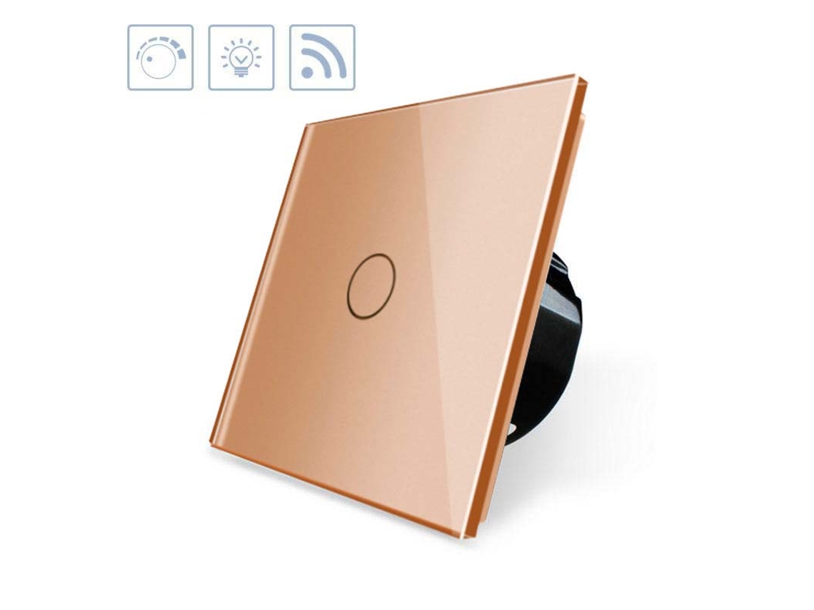 Interruptor Táctil Frontal Golden com Regulador Triac Dimmer + Remoto ...