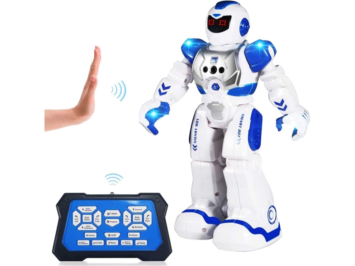 Robô de Controle Remoto para Crianças Robô Rc Programável Inteligente ...