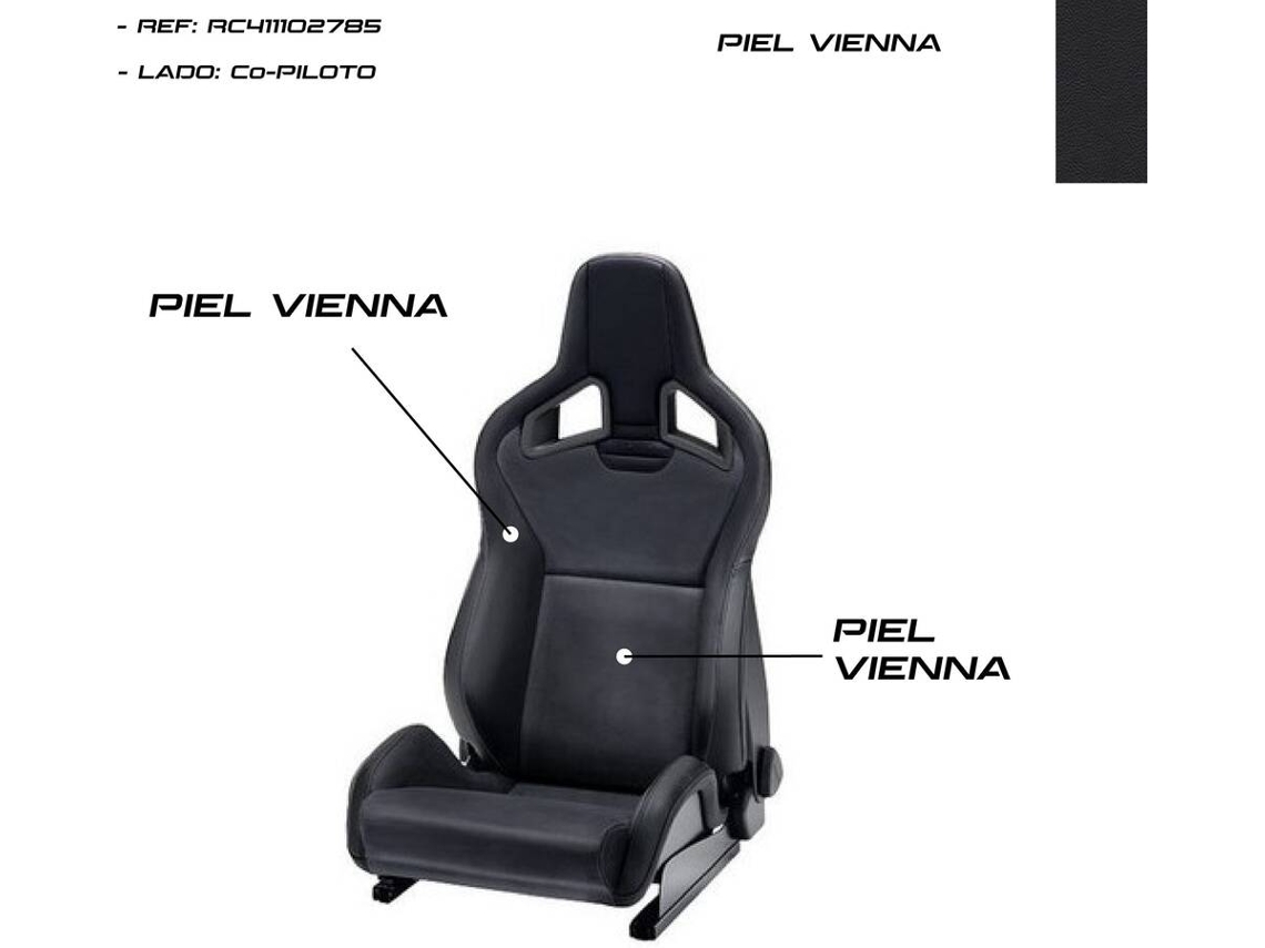 Assento RECARO Sportster Cs Airbag Aquecimento Couro Vienna Preto ...