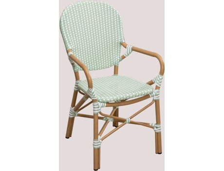 Cadeira de Jardim SKLUM Alisa (Verde - Rattan - 92x55x60 cm) | Worten.pt