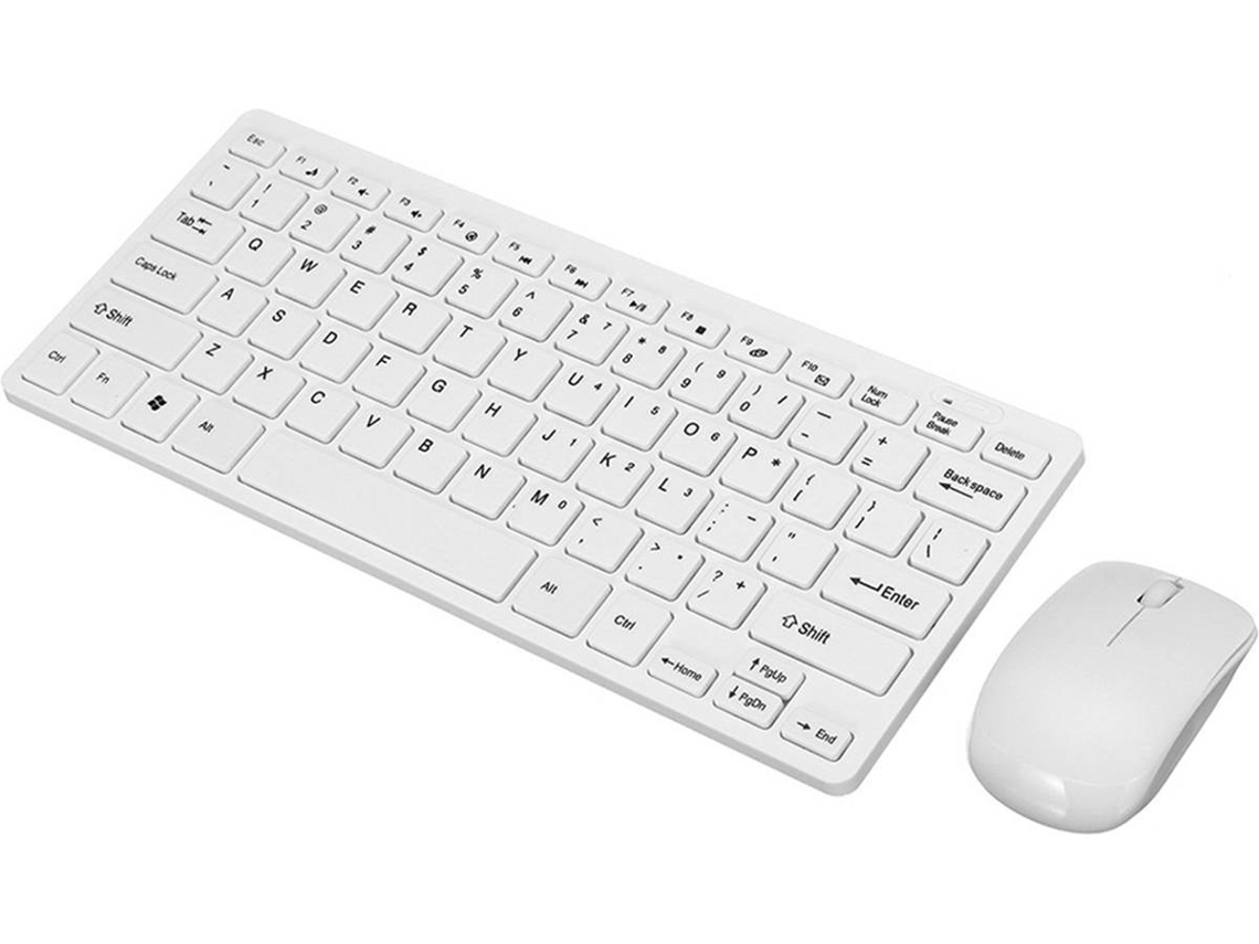 Teclado + Rato PEDIDOCOMUM LDA. K-03 (Wireless - Branco) | Worten.pt