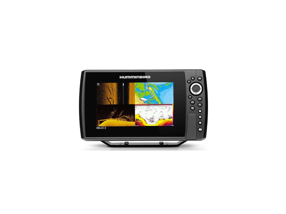Embalagem com um GPS et une carte HUMMINBIRD Helix 8G4N-CMSI+TA COAST ...