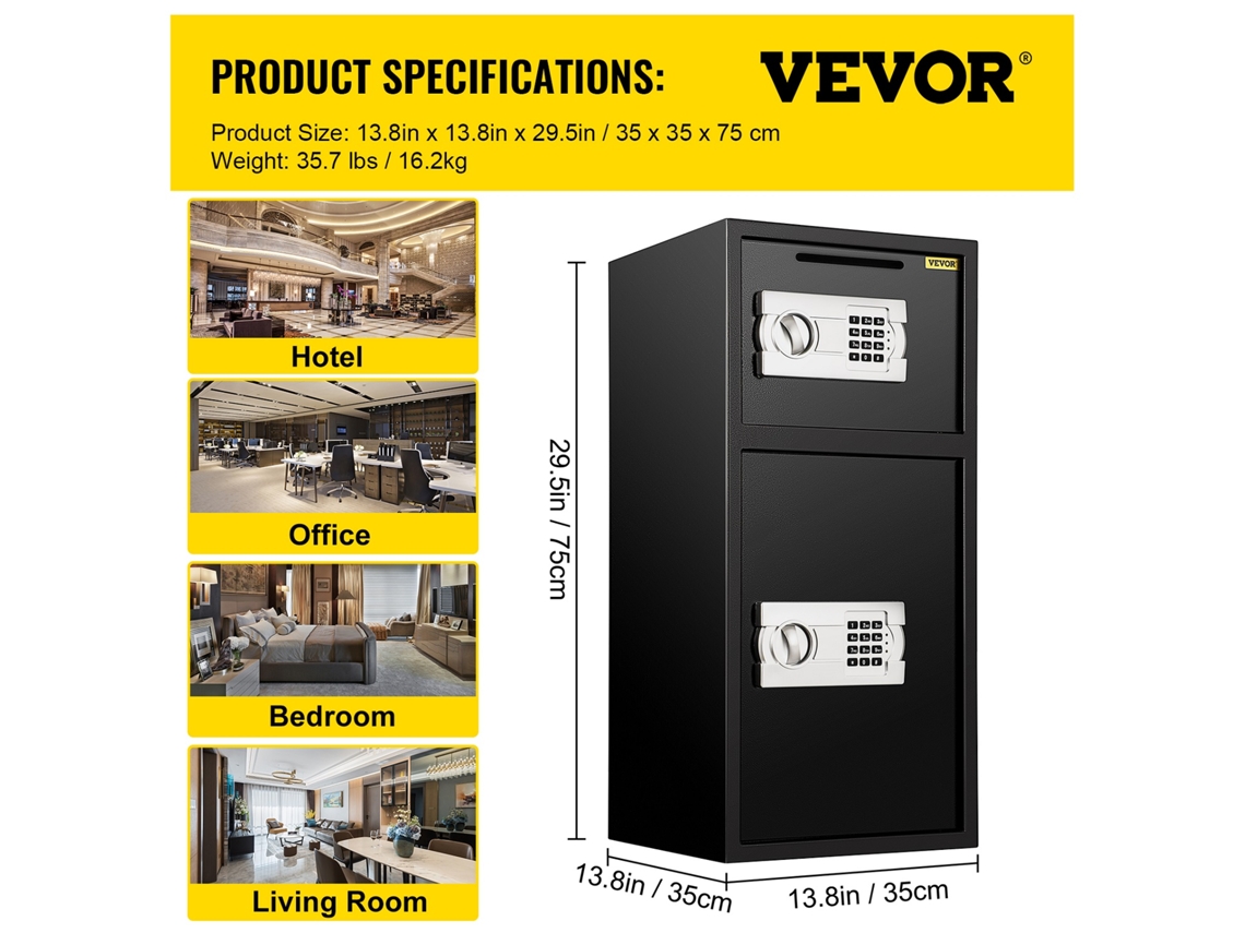 Vevor Cofre Digital de 2,6 Pés Cúbicos | Worten.pt